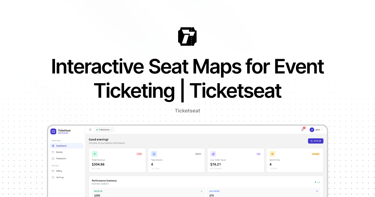 Interactive Seat Maps for Event Ticketing | Ticketseat